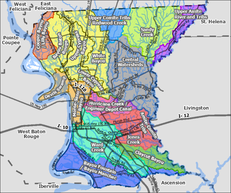 test-gis - East Baton Rouge Stormwater Master Plan